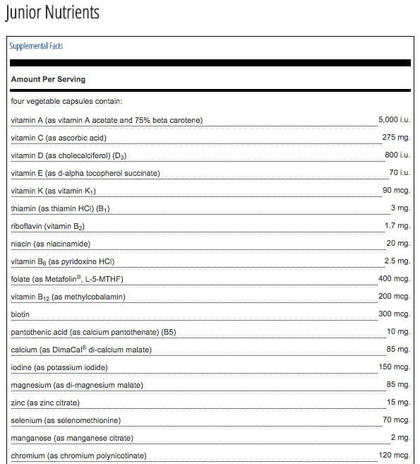 Junior Nutrients (Capsules)